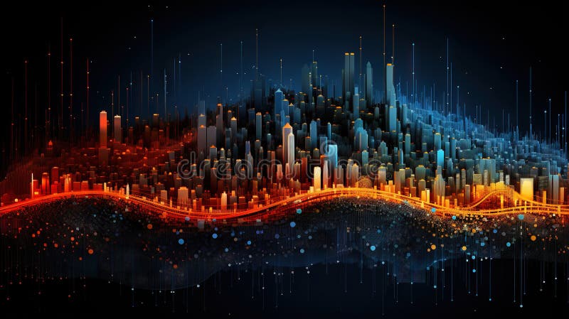 Explore the Power of Big Data Striking Image. Generative AI Stock Photo ...