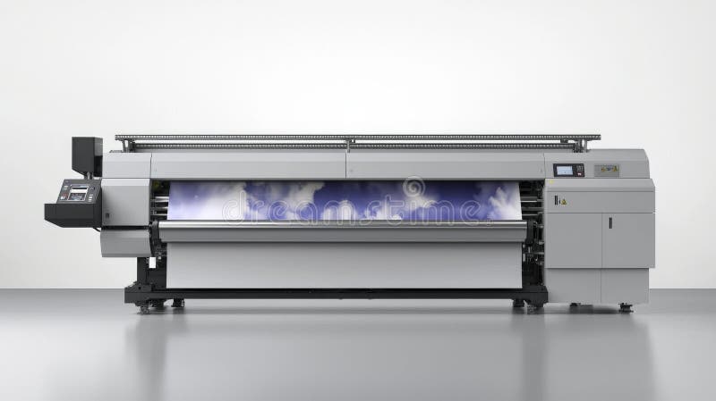 Large Format Printer for Posters and Banners in a Modern Workshop with ...