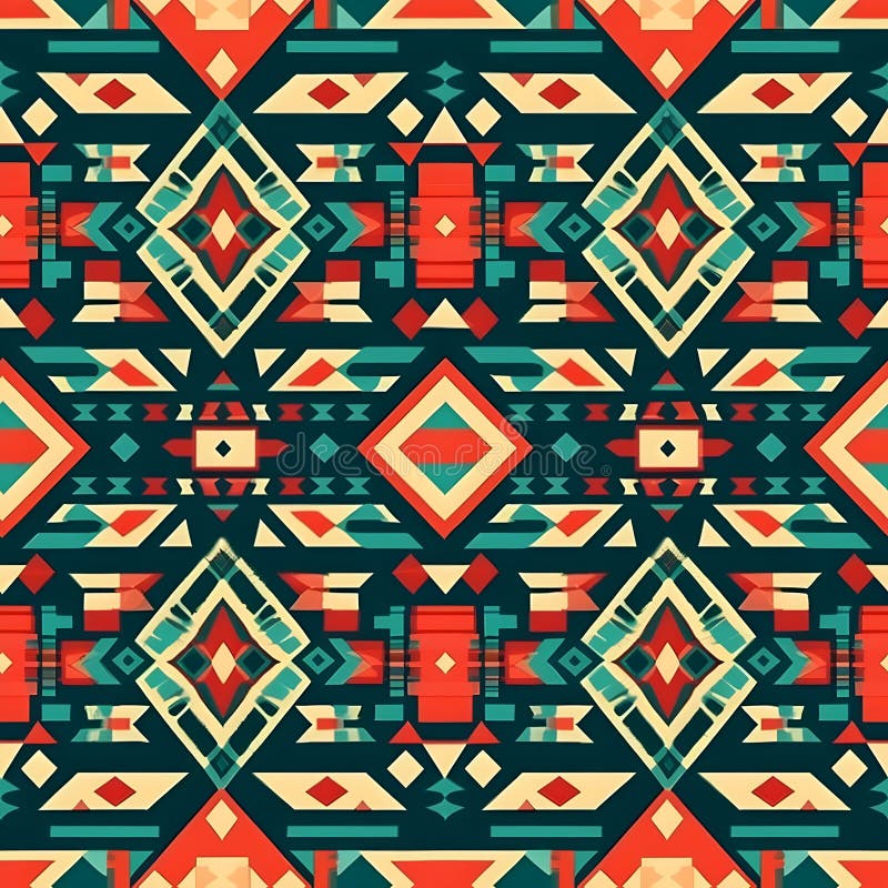 Explore the Precision of Seamless Aztec Patterns Stock Illustration ...