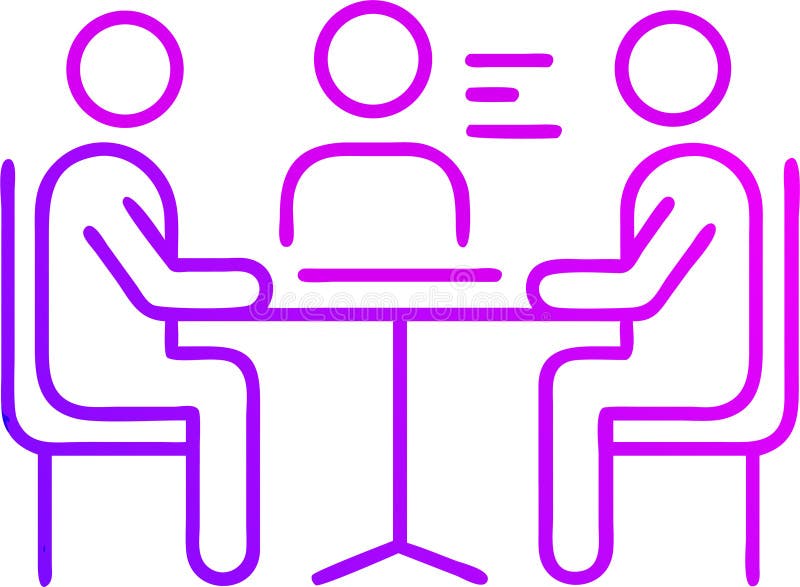 Professional Handshake Icon with Desk & Documents Background – Business ...