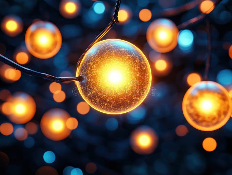 Explore a Radiant Field of Glowing Orbs, Each Representing Potential ...