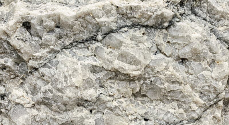 Rough Cut White Granite Slab Uneven Texture Rugged Unpolished ...