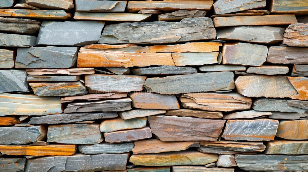 Explore the Rugged Beauty of a Masonry Wall, Featuring an Irregular ...