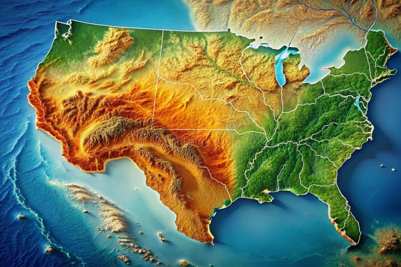 Texas Topo Map Elevation