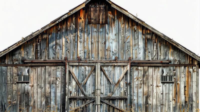 Explore the Rustic Charm of an Old Ranch Barn with Weathered Wood and ...
