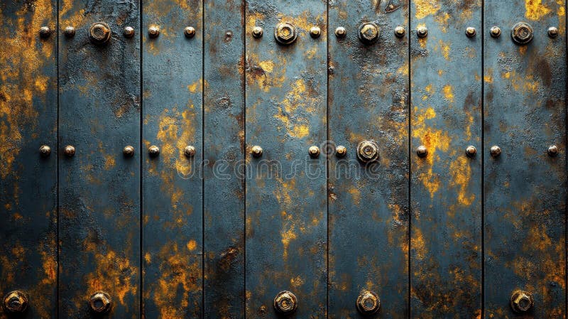 Explore this Rustic Metal Texture Featuring Weathered Bolts and Rust ...