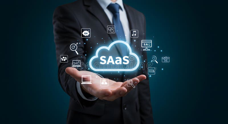 Saas Cloud Computing Solutions Software As a Service Business Technology Platform for it ...