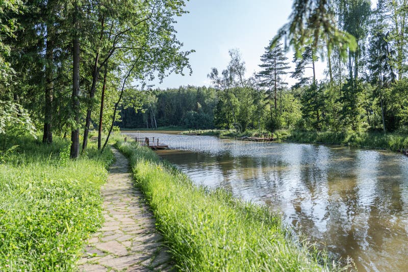 Explore the Scenic River Pathway that is Beautifully Surrounded by Lush ...