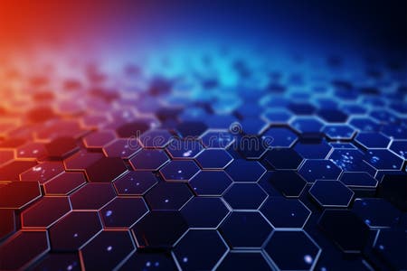 Explore the Sci Fi Realm with an Abstract, Gradient Hexagonal Backdrop ...