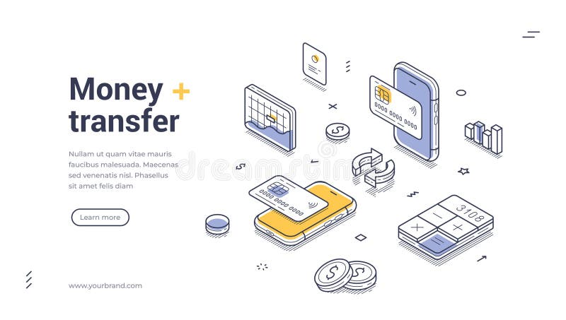 Explore Seamless Money Transfer Solutions with this Modern Web Banner ...