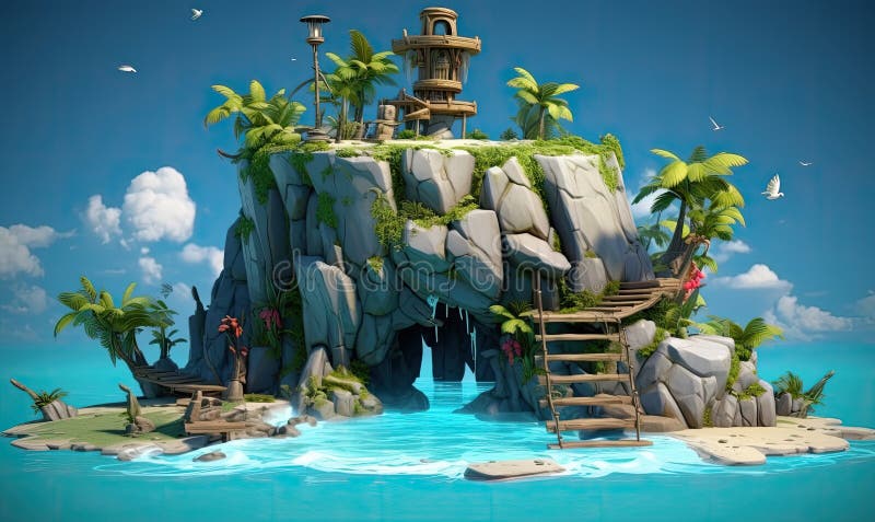 Explore the Serene Beauty of an Island in a Mesmerizing Sea ...