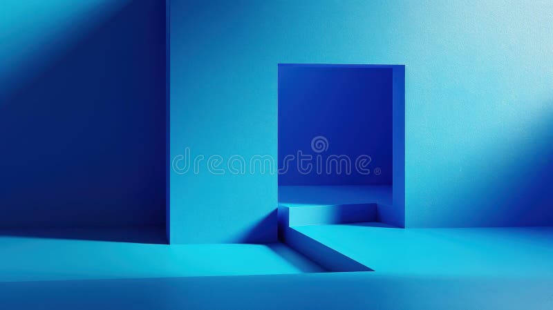 Explore a Serene Blue Gallery Wall, Perfect for Showcasing Your Artwork ...