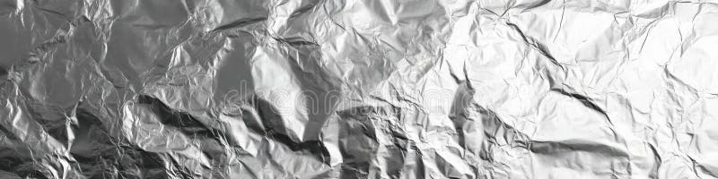 Explore a Shiny Metallic Texture with Crumpled Aluminum Foil Concept Stock Illustration ...