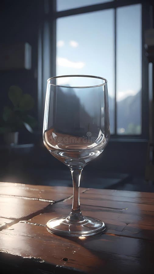 Emptyglass Woodentable Stock Illustrations – 1 Emptyglass Woodentable ...