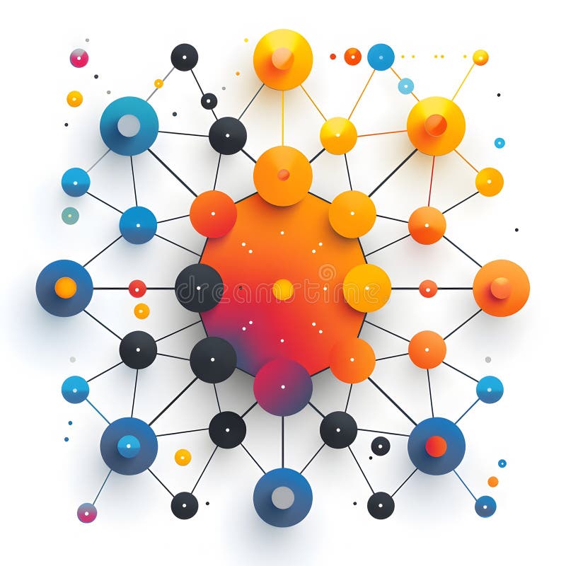 Abstract Coding Molecule Tech Logo Design Template Isolated on White ...