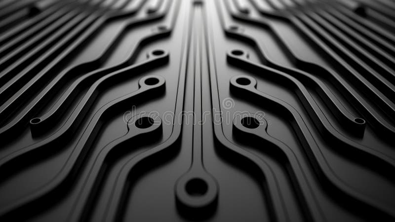 Explore a Sleek and Abstract Design of Futuristic Electronic Circuits ...