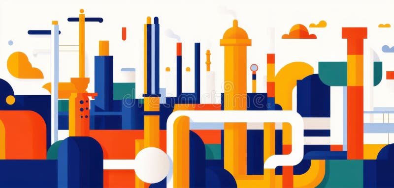 Explore a Sleek, Cartoonstyle Illustration Featuring a White ...