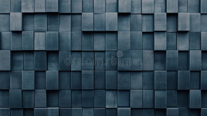 Explore a Sleek 3D Cube Tile Pattern on a Dark Backdrop, Perfect for ...