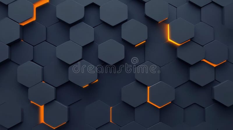 Explore a Sleek 3D Hexagon Design Featuring a Matte Finish and a ...