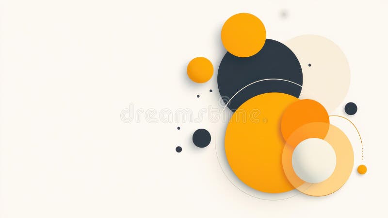 Explore a Sleek Modern Abstract Design with Elegant Circular Forms in a ...