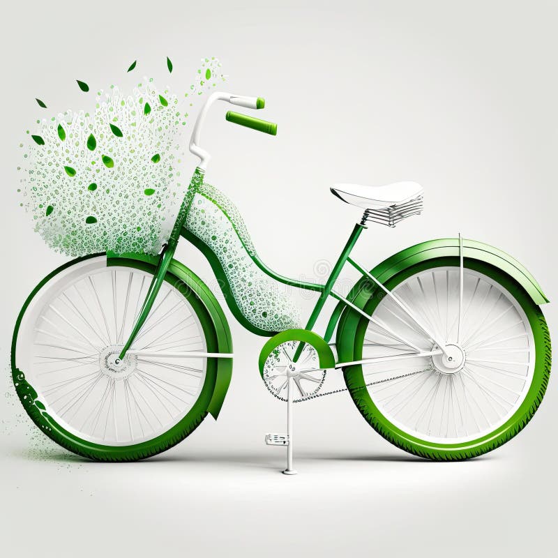 Black and Eco Bikes Designed with High-Quality Generative AI Stock ...