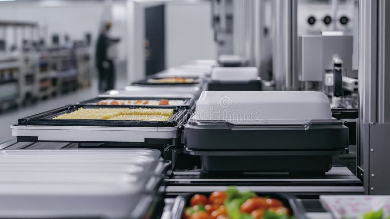 Smart Food Processing System with Automated Sorting Technology Stock ...