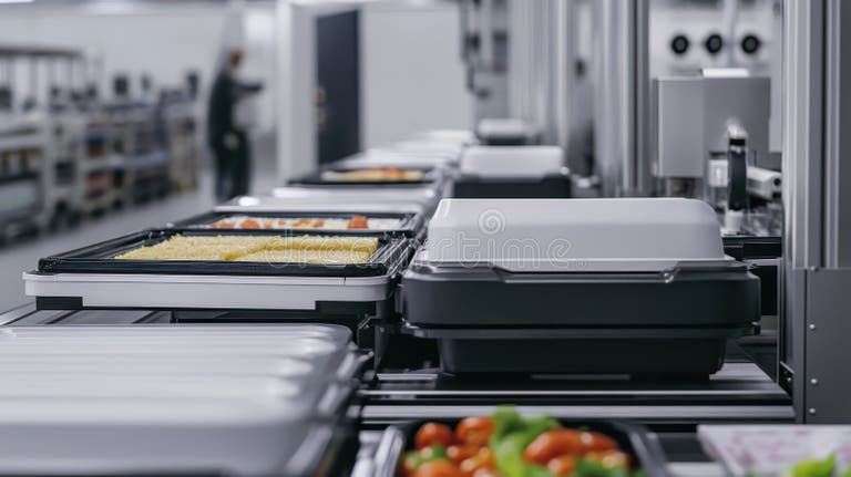 Smart Food Processing System with Automated Sorting Technology Stock ...