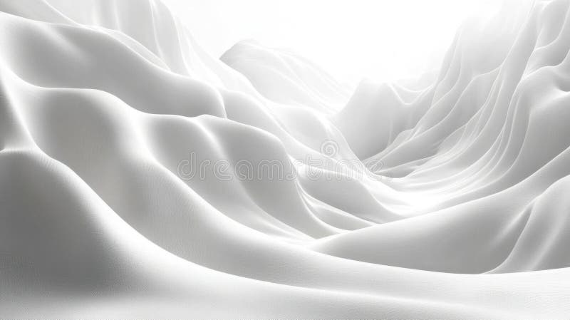 Explore Smooth Waves of White Abstract Background and Serene Texture ...