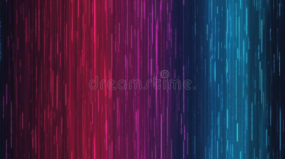 Explore a Sparkling Digital Matrix that Blends 3D Code with Vibrant ...