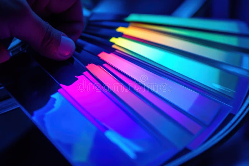 Explore Spectrum, Colors Shine with Bright Hues and Vibrant Light Stock ...