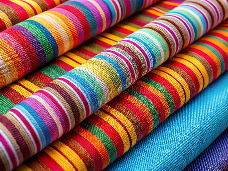 Explore a Spectrum of Striped Fabrics Stunning Photography of Textile ...