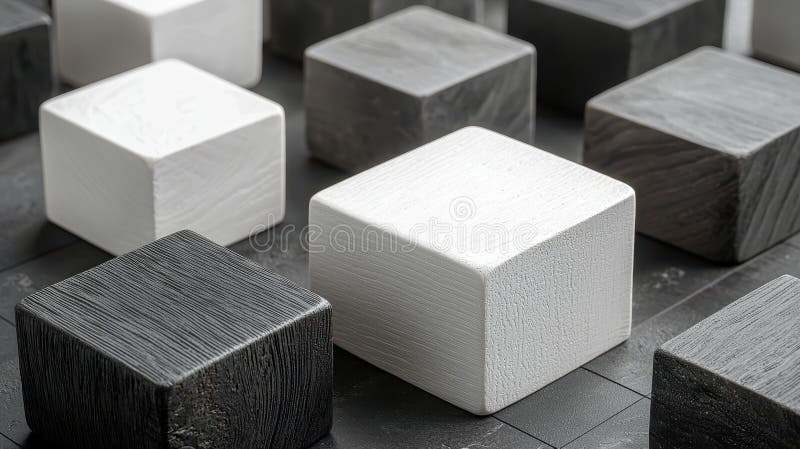 Contemporary Decorative Blocks Modern Workspace Design Elements ...