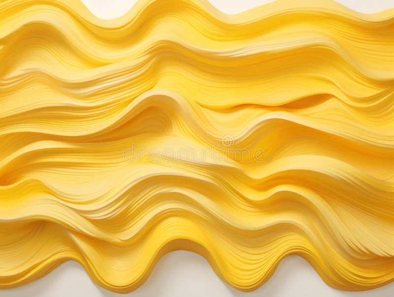 Mesmerizing Sea of Yellow Wavy Line Artistry: a Masterpiece by Emi ...