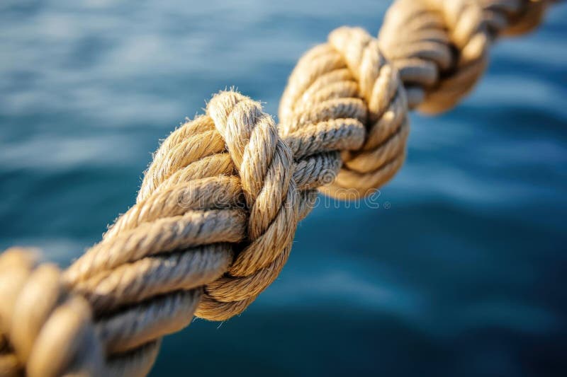 Explore Strong Nautical Rope Knots Against Blue Water and Summer Theme ...