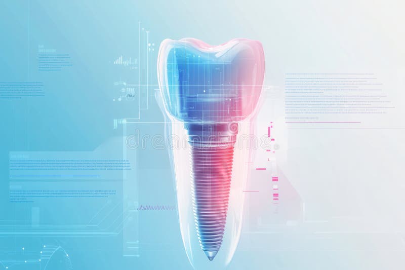Understanding Tooth Implants with a Detailed Cross-section Illustration ...