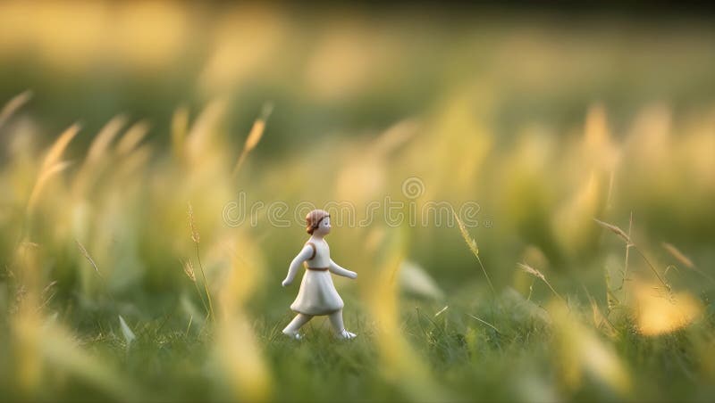 AI-Generated Miniature Photography: Tiny Figure in a Dreamy Long ...
