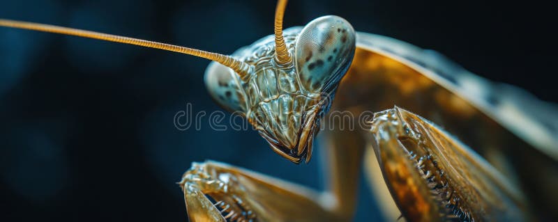 Close-up of a Praying Mantis Showcasing Its Raptorial Claws and ...