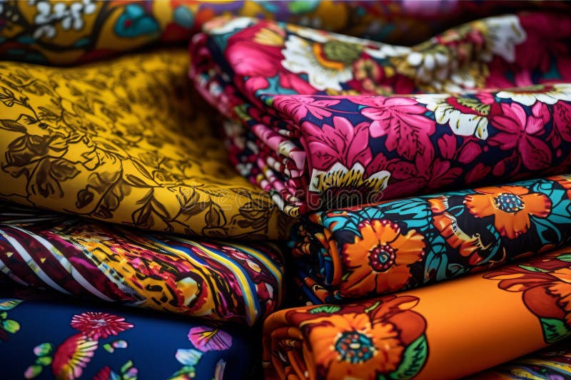 Vibrant Textile Designs Unveiled: Different Pieces of Fabric with ...