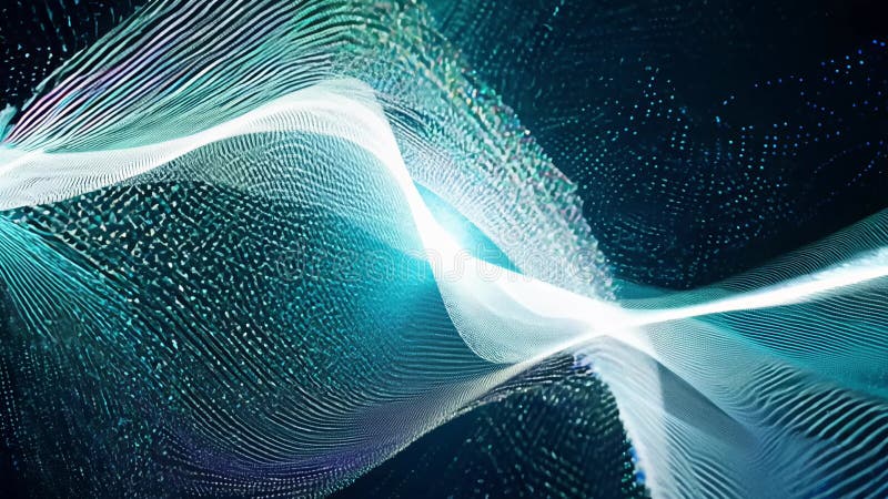 Captivating Digital Waves in Vibrant Colors Creating a Mesmerizing ...