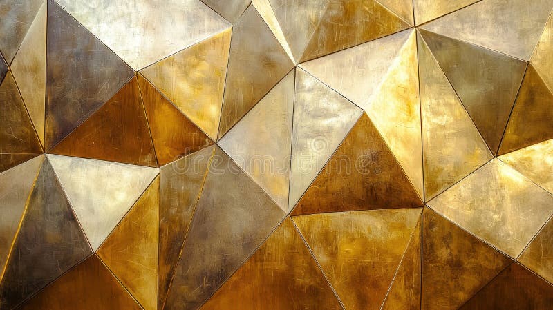 Geometric Gold Patterns Modern Design Abstract Art Digital Artwork ...