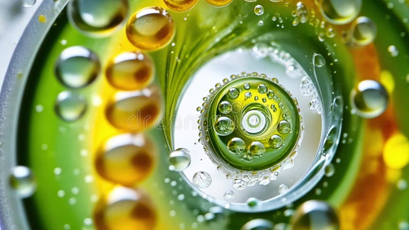 A Mesmerizing Spiral of Bubbles and Colors Emerges from the Center ...