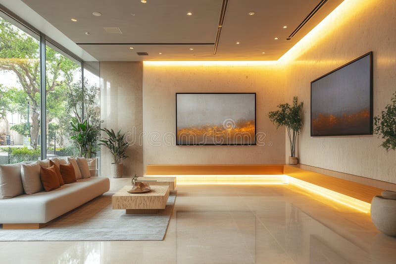 Modern Interior Design Showcase Urban Setting Photography Contemporary ...