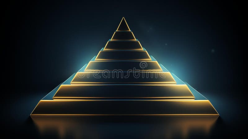 Explore a Stunning Pyramid Composition Illustration with a Geometric ...