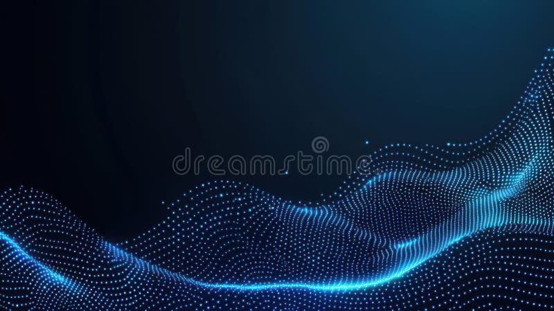 Explore a Stunning Scifi Abstract Blue Background Featuring Dotted ...