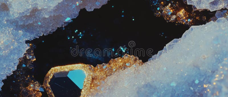 Explore the Stunning Textures and Sparkling Interiors of Geode Crystals ...