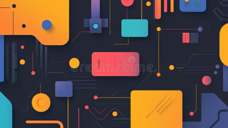 Explore a Stylish Black Backdrop, Perfect for Tech Themes, Featuring ...