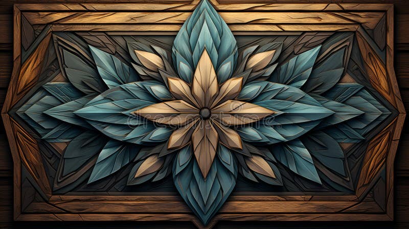 Explore Stylish Starburst Patterns in Earth Tones through Detailed Flat ...