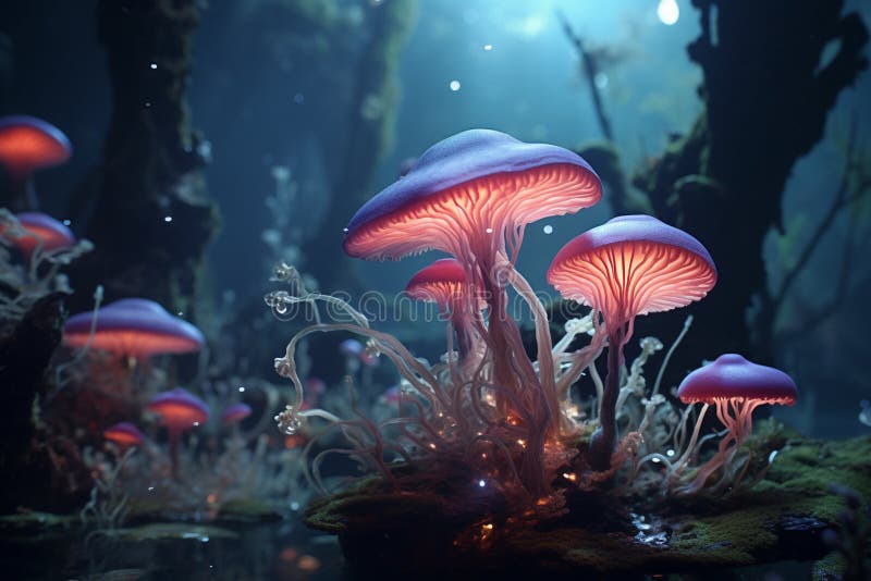 Explore a Subterranean World Where Stock Illustration - Illustration of ...