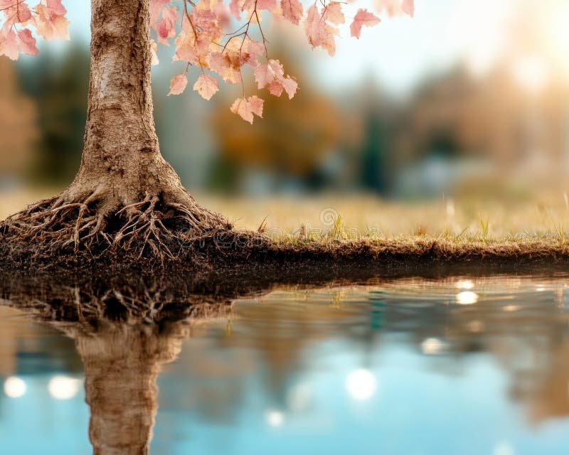 Explore the Symbolism of a Glowing Tree with Intertwined Roots, a ...