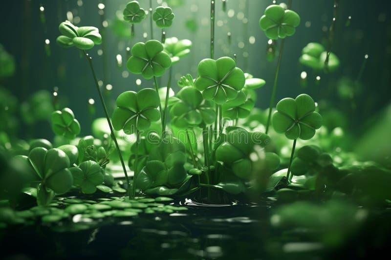 Explore the Symbolism of Shamrocks in Different Stock Photo - Image of ...
